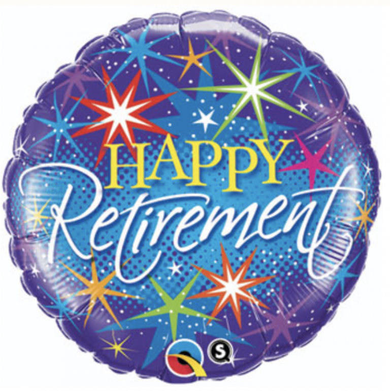 Blue Stars Happy Retirement - Upstate Balloon Company